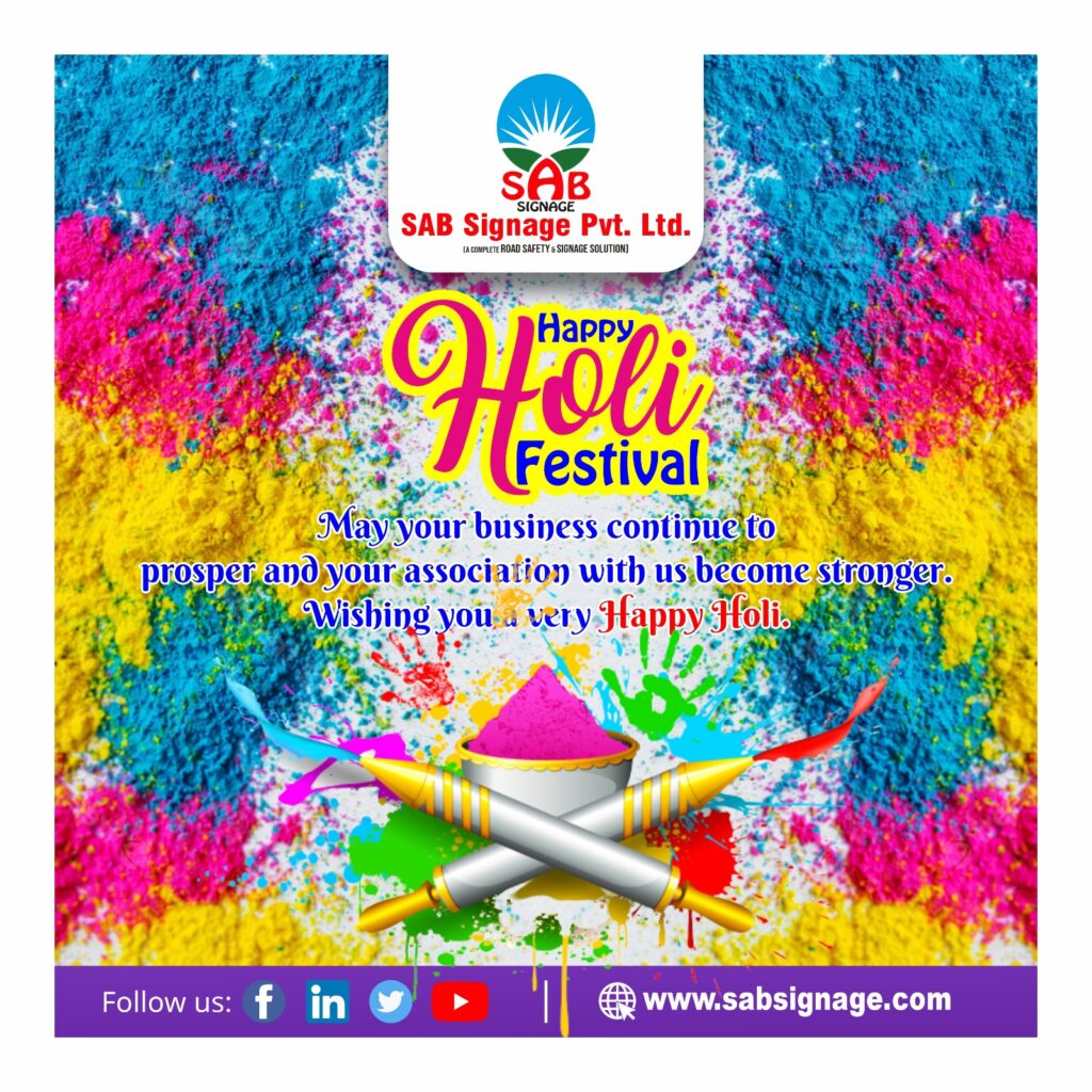 HAPPY HOLI - SAB SIGNAGE PRIVATE LIMITED